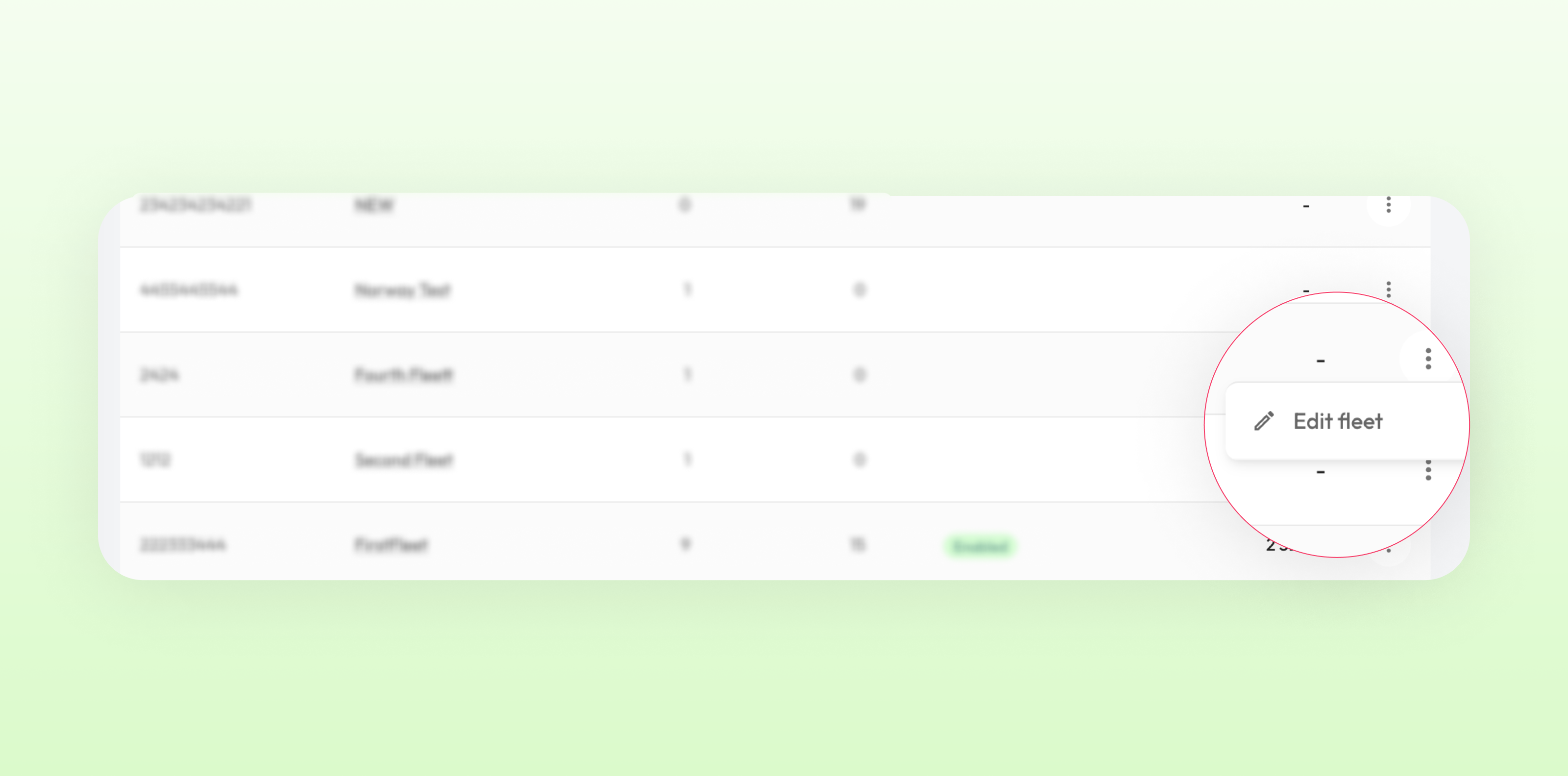 How to edit an existing fleet – Northe